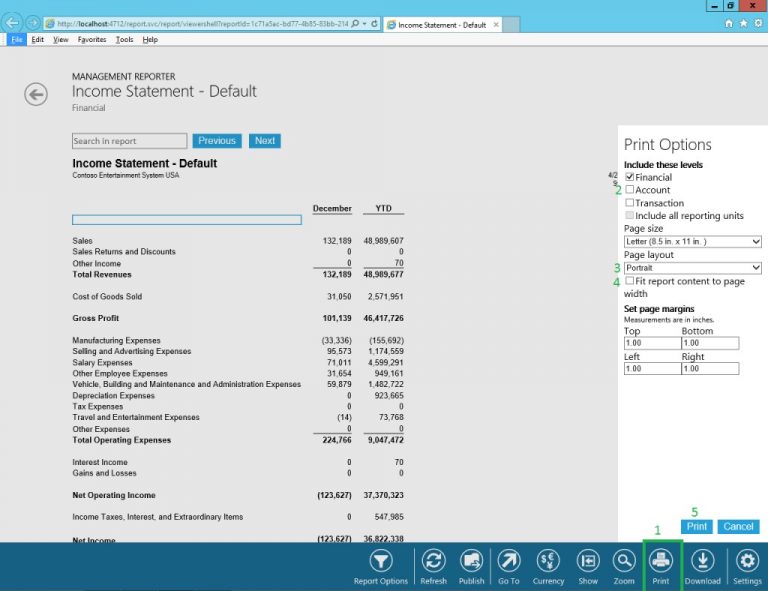 Design reports using Management Reporter | Dynamics GP (Great Plains)