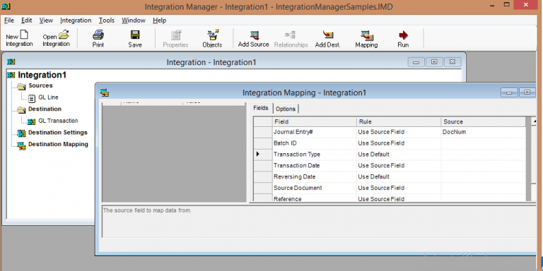 Microsoft GP (Great Plains) with other apps using Integration Manager